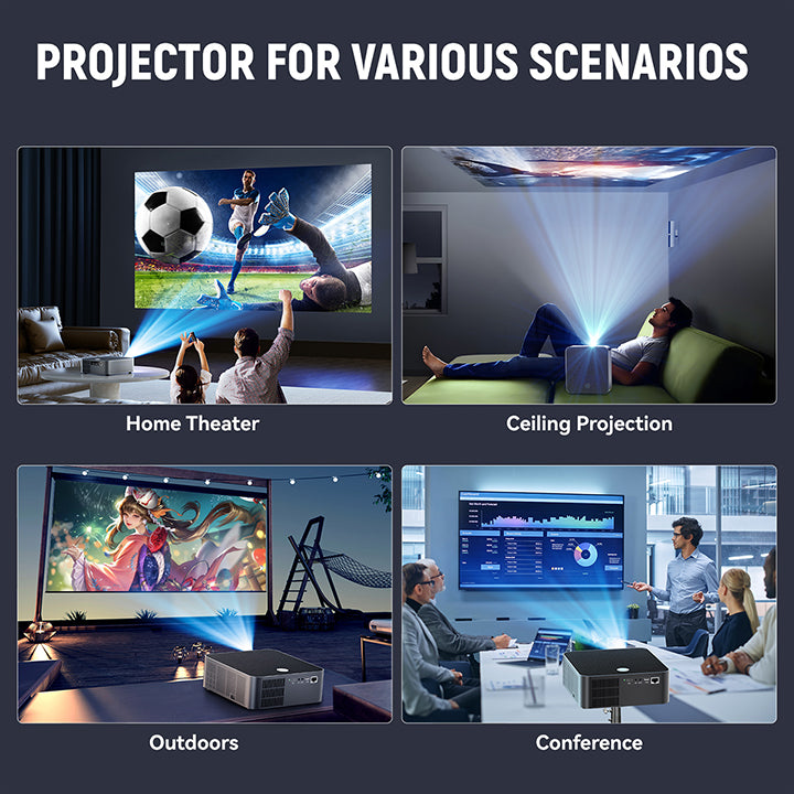 HYTOBP Y3/Y6 Home Theater 4K Projector